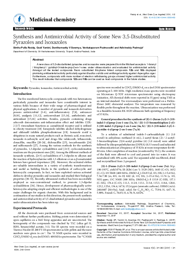 (PDF) Synthesis and Antimicrobial Activity of Some New Quinoline Derivatives