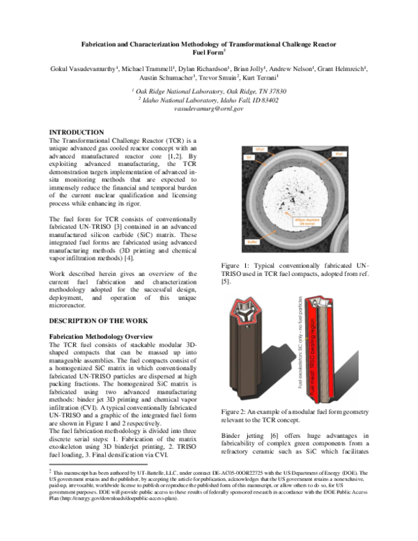 (PDF) Fabrication and Characterization Methodology of Transformational ...