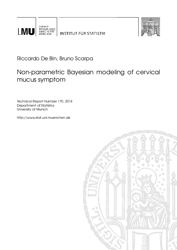 (PDF) Non-parametric Bayesian modeling of cervicalmucus symptom | Bruno Scarpa - Academia.edu