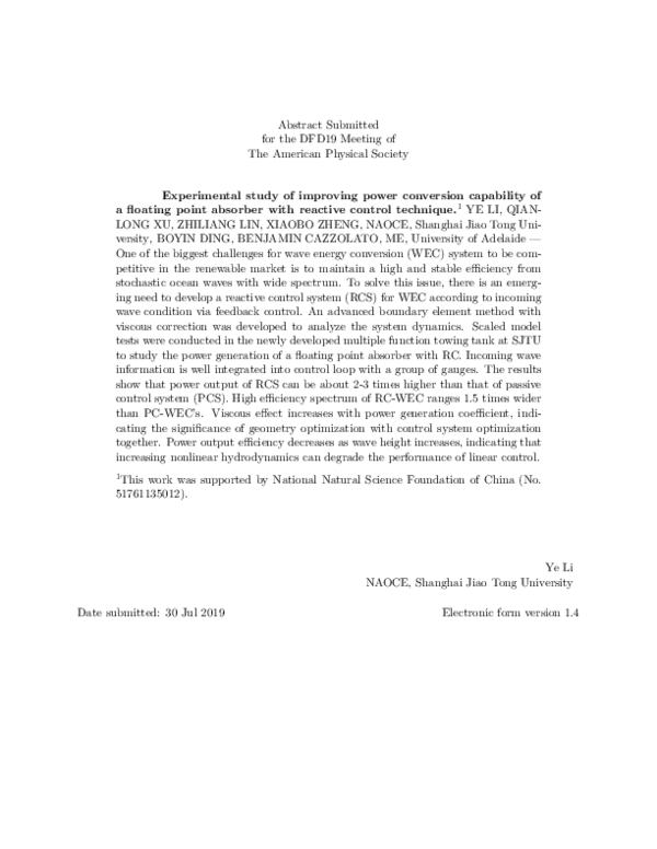 (PDF) Experimental study of improving power conversion capability of a ...