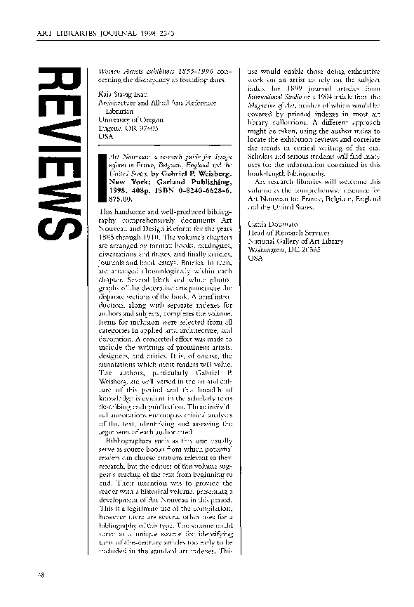 (PDF) Art nouveau: a research guide for design reform in France ...