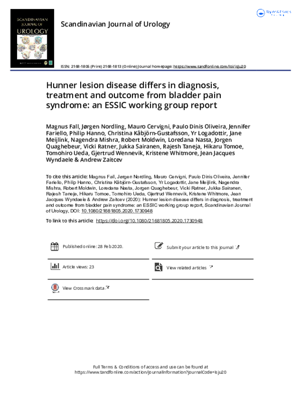 (PDF) Hunner lesion disease differs in diagnosis, treatment and outcome ...
