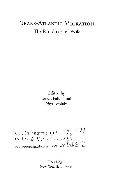(PDF) Trans-Atlantic Migration