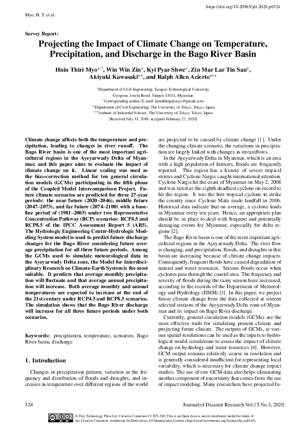 (PDF) Projecting the Impact of Climate Change on Temperature ...