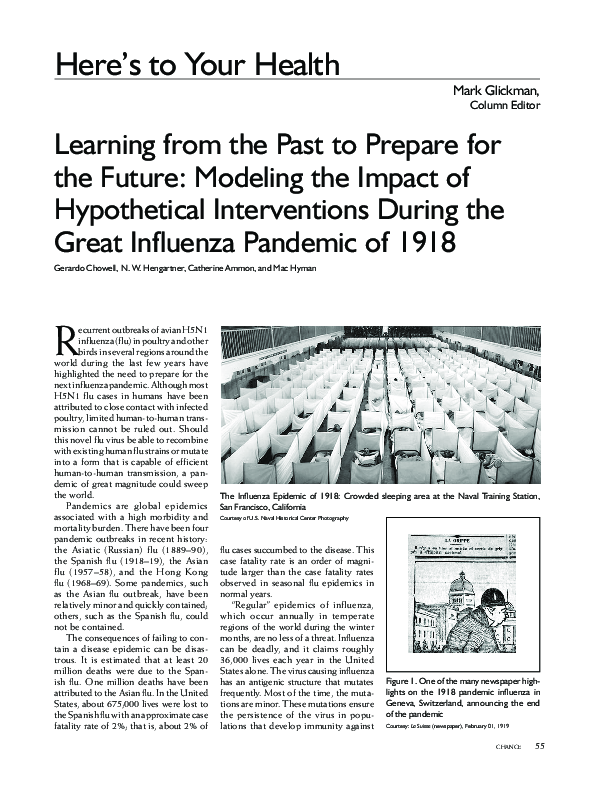 (PDF) Learning from the past to prepare for the future: Modeling the ...