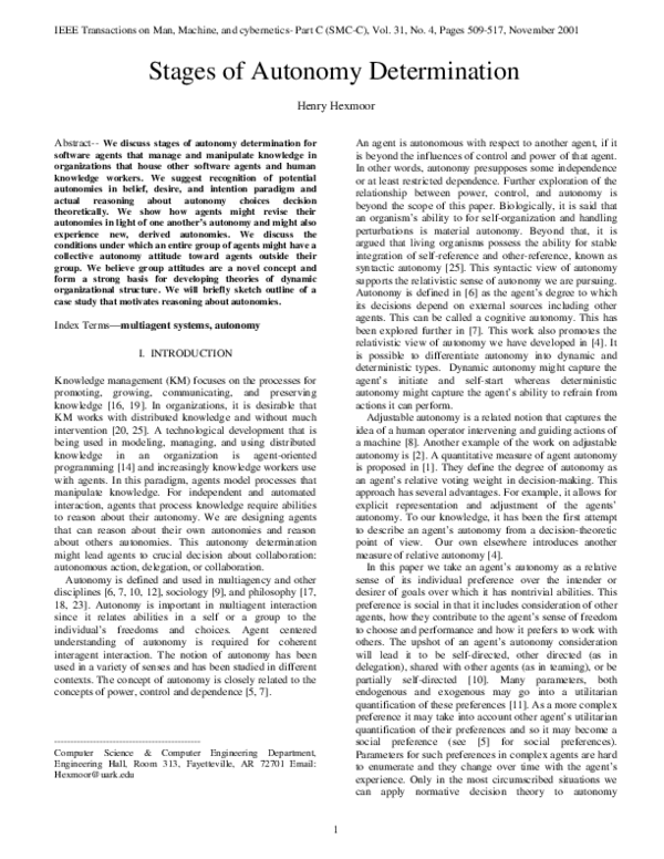 (PDF) Stages of autonomy determination