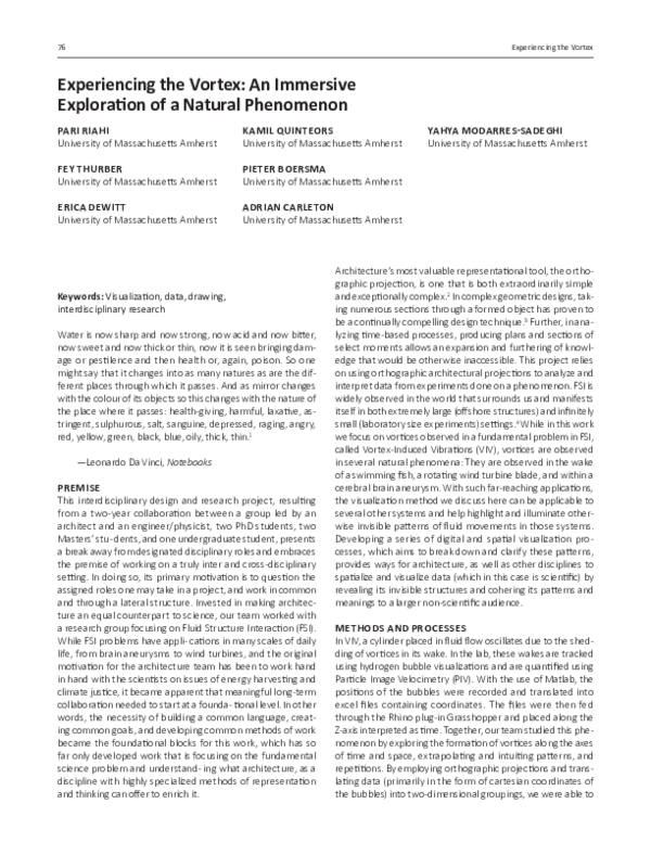 (PDF) Experiencing the Vortex: An Immersive Exploration of a Natural ...