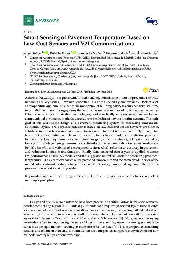 (PDF) Smart Sensing of Pavement Temperature Based on Low-Cost Sensors ...