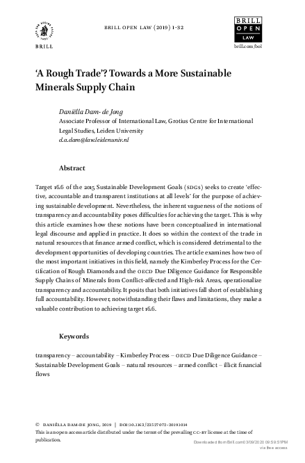 (PDF) Natural Resources, Conflict, and Sustainable Development