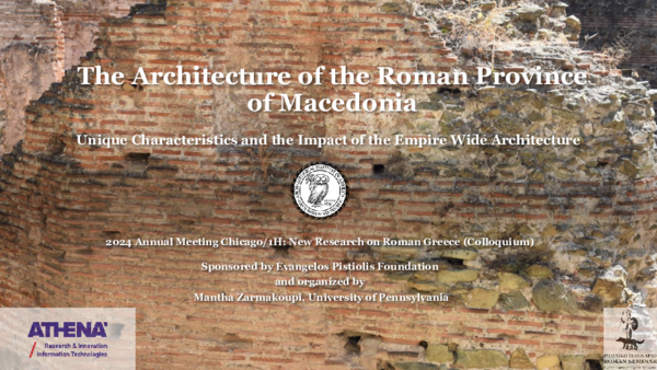 (PDF) The Architecture of the Roman Province of Macedonia: Unique ...