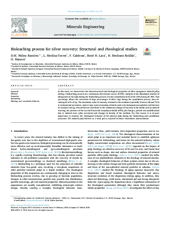 (PDF) Bioleaching process for silver recovery: Structural and ...