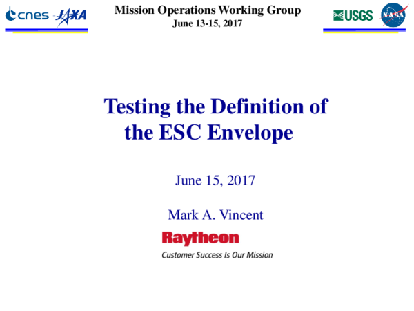 (PDF) Testing the Definition of the ESC Envelope | Mark Vincent ...