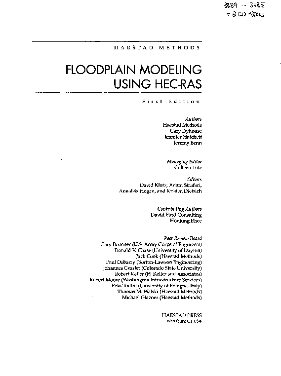 (PDF) Floodplain Modeling Using HEC-RAS
