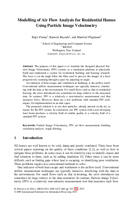 (PDF) Modelling of Air Flow Analysis for Residential Homes Using ...