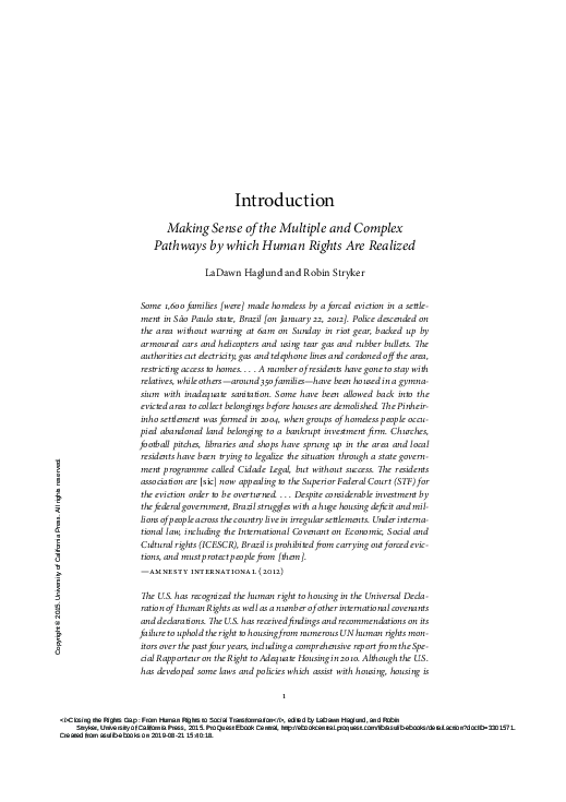 (PDF) Introduction: Making Sense of the Multiple and Complex Pathways ...