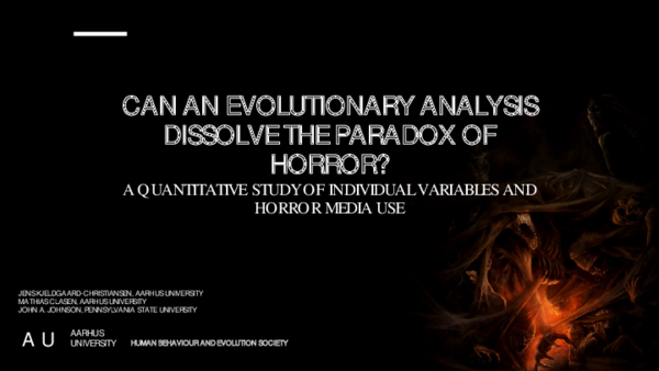 (PDF) Can an Evolutionary Analysis Dissolve the Paradox of Horror?: A ...