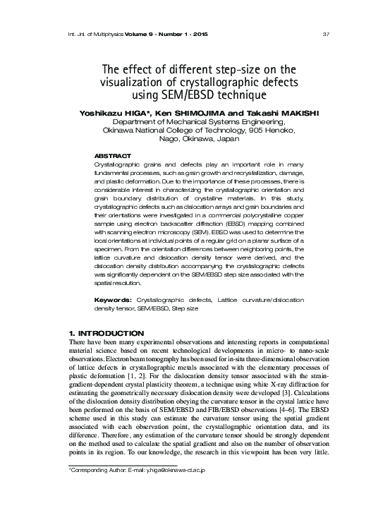 (PDF) The effect of different step-size on the visualization of ...