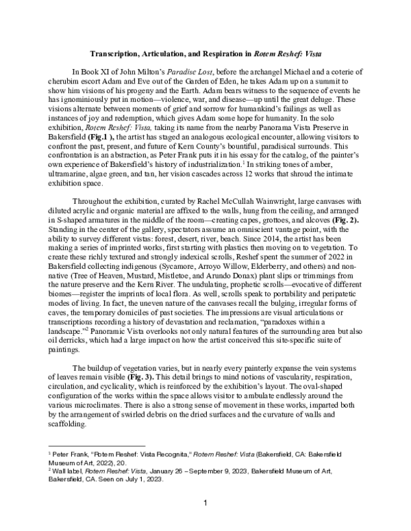 (PDF) Transcription, Articulation, and Respiration in "Rotem Reshef: Vista"