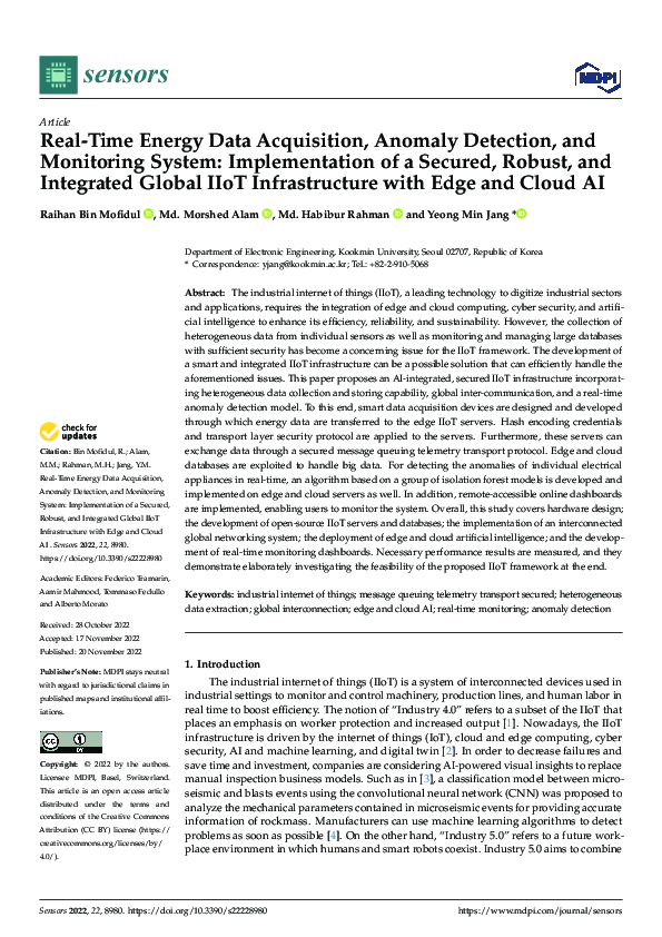 Pdf Real Time Energy Data Acquisition Anomaly Detection And