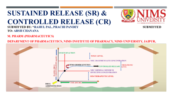 (PPT) SUSTAINED RELEASE (SR) & CONTROLLED RELEASE (CR)
