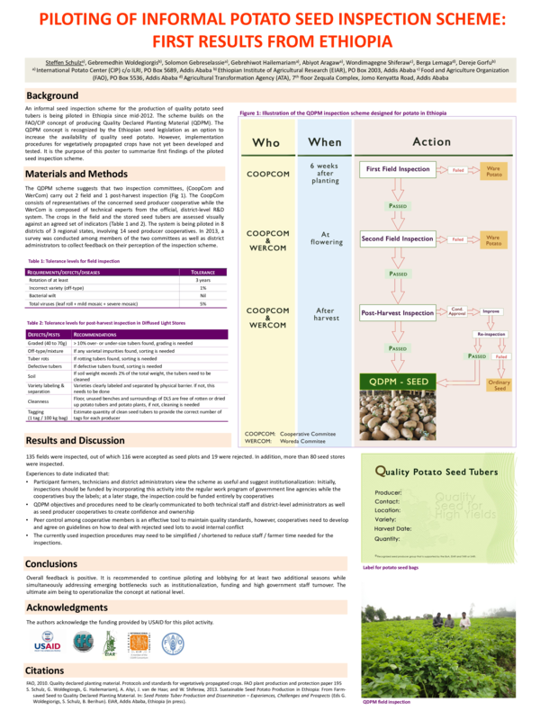 (PDF) Piloting of informal potato seed inspection scheme: First results ...