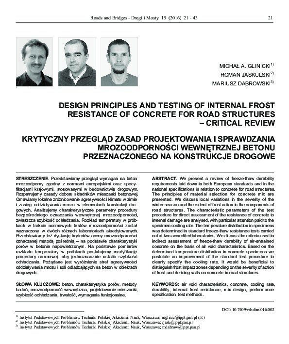 (PDF) Design principles and testing of internal frost resistance of ...
