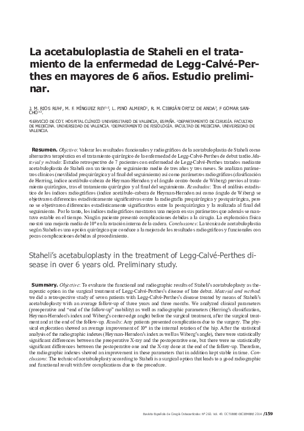 (PDF) La acetabuloplastia de Staheli en el tratamiento de la enfermedad ...