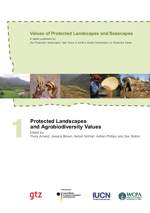 (PDF) Protected landscapes and agrobiodiversity values