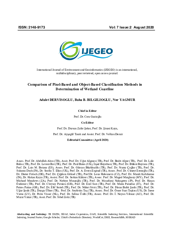 (PDF) Comparison of Pixel-Based and Object-Based Classification Methods ...