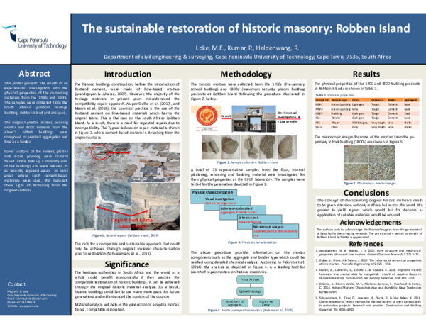 (PDF) The sustainable restoration of historic masonry : Robben Island