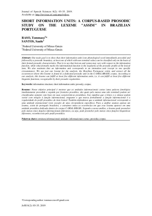 (PDF) Short information units