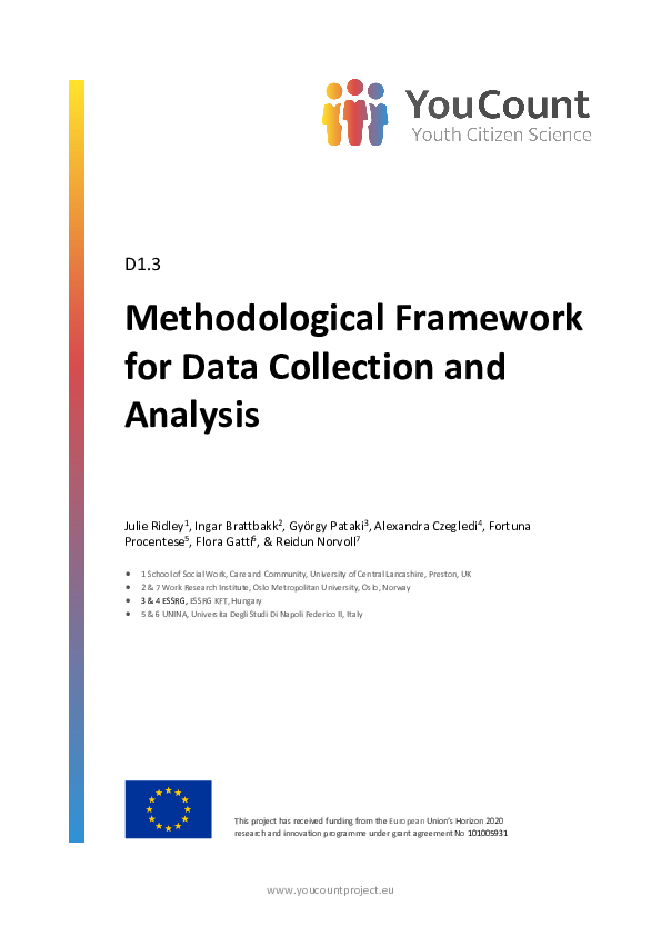 (PDF) D1.3 Methodological Framework for Data Collection and Analysis