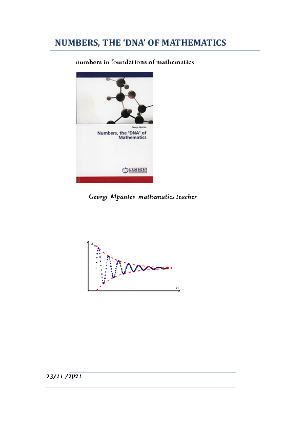 (PDF) NUMBERS, THE 'DNA' OF MATHEMATICS - INTRODUCTION