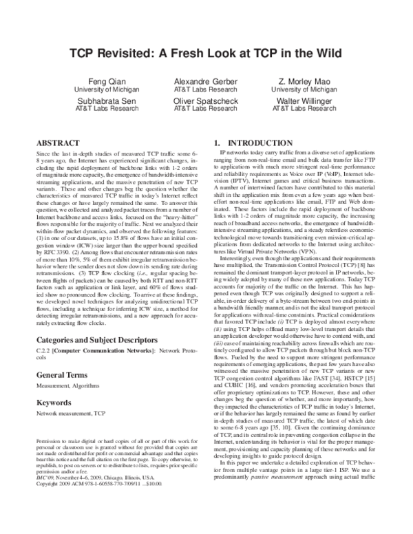 (PDF) TCP revisited
