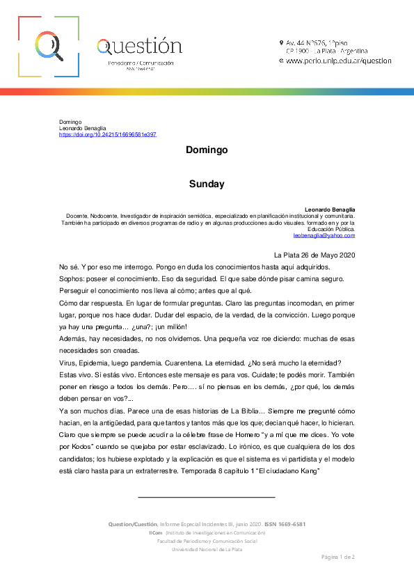 (PDF) Domingo