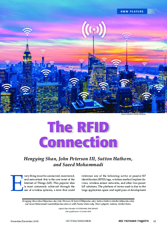 (PDF) The RFID Connection: RFID Technology for Sensing and the Internet ...