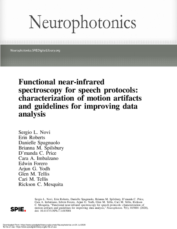(PDF) Functional near-infrared spectroscopy for speech protocols ...