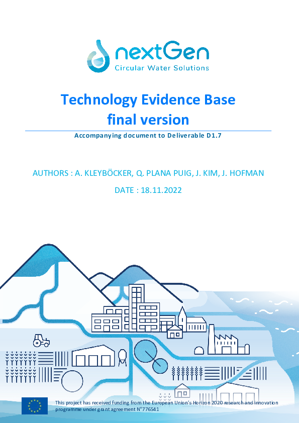 (PDF) Technology Evidence Base (final version)