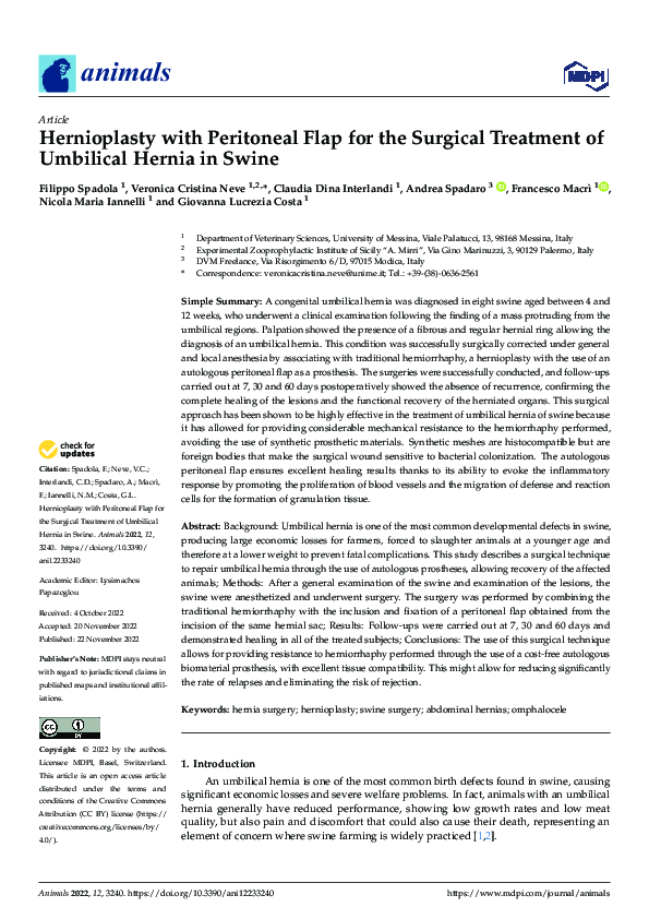 (PDF) Hernioplasty with Peritoneal Flap for the Surgical Treatment of ...