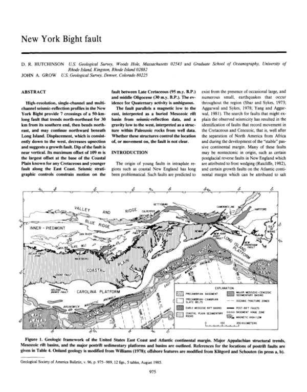 (PDF) New York Bight fault