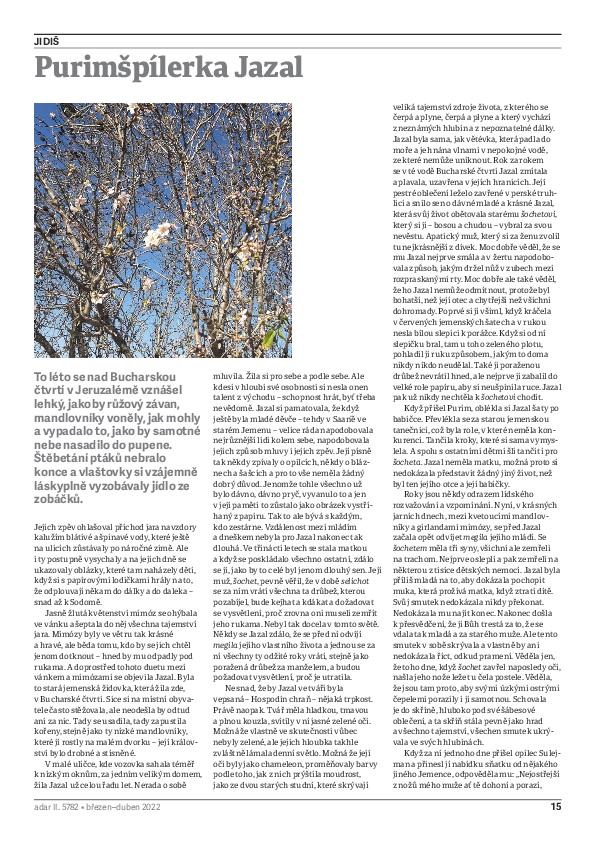 (PDF) Rikuda Potašová - Purimšpílerka Jazal (Maskil březen–duben 2022 ...