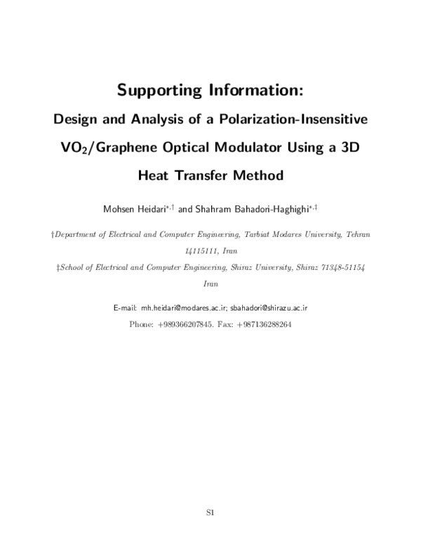 Pdf Design And Analysis Of Polarization Insensitive Vo2 Graphene