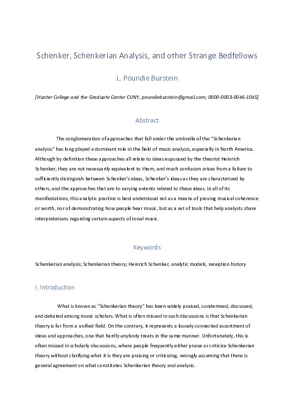 (PDF) Analyse nach Heinrich Schenker