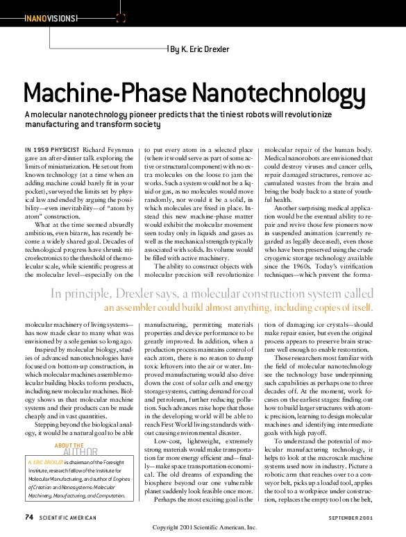 (PDF) Machine-Phase Nanotechnology