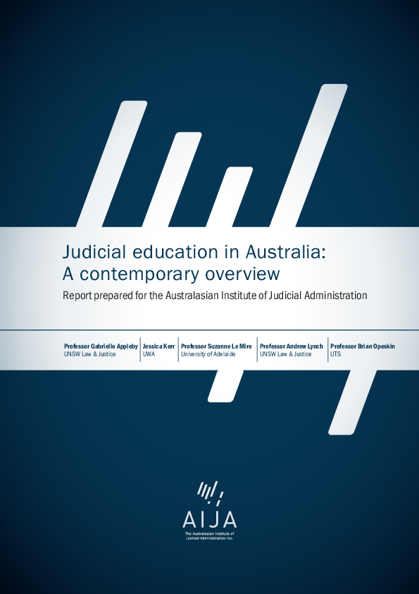 (PDF) Judicial Education in Australia: A Contemporary Overview