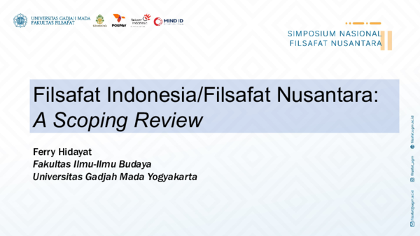 (PPT) Filsafat Indonesia/Filsafat Nusantara: A Scoping Review