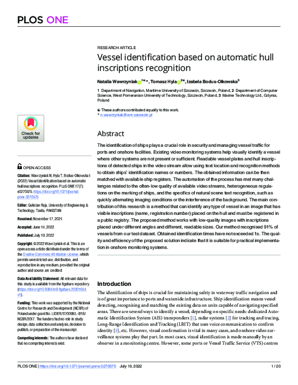 (PDF) Vessel identification based on automatic hull inscriptions ...