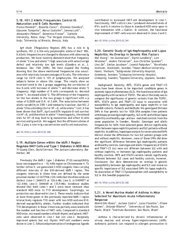(PDF) HS1.2 Allelic Frequencies Control IG Maturation and B Cells Numbers | Domenico Frezza ...
