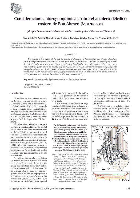 (PDF) Hydrogeochemical aspects about the detritic coastal aquifer of ...