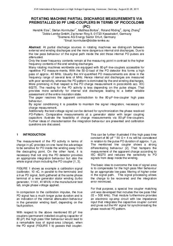 (PDF) Measuring Rotating Machine Discharges in PC